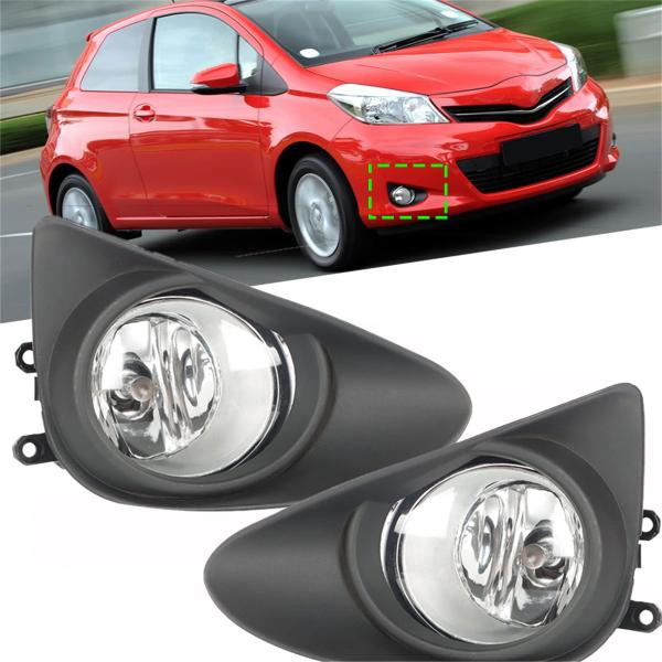 商品名:  munirater 1 Pair of Clear Bumper Fog Lights Lamps Assembly + Bulbs + Switch Wiring Kit Replacement for 2012-2014 T...