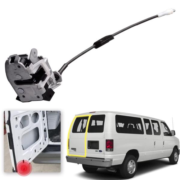 商品名: Unikpas リアドアラッチアセンブリ 互換性 1992-2019 フォード E150 E250 E350 エコノライン バン リア 左 カーゴ ドア ロック ラッチ 交換部品 8C2Z15431A03A Unikpas Rea...