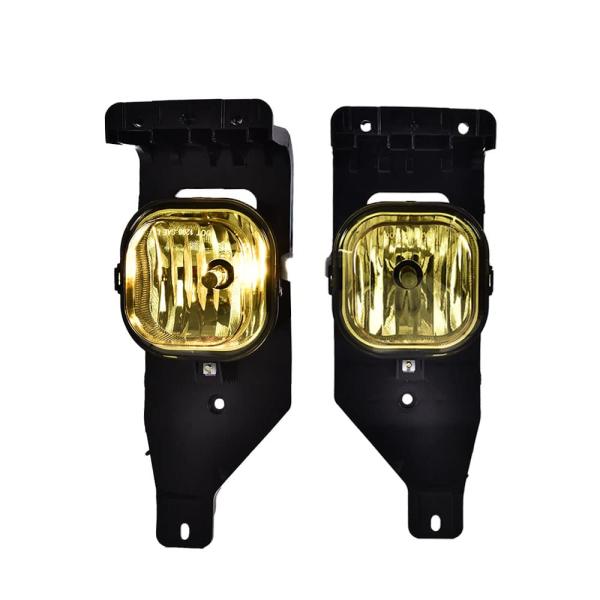 商品名: CNNELL フォグランプ 2005 2006 2007 フォード F250 F350 F450 F550 エクスカーション フォグライト フロントバンパーランプ 電球付き ピュアホワイト 6000k 2個(イエローレンズ) CN...