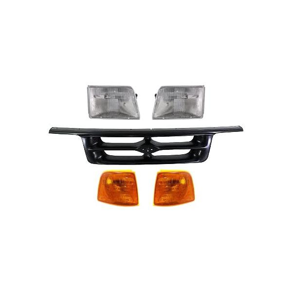 商品名:  Garage-Pro Driver and Passenger Side Headlight Kit for Ford Ranger 1995-1997 Halogen With bulb(s) W/Corner Light G...