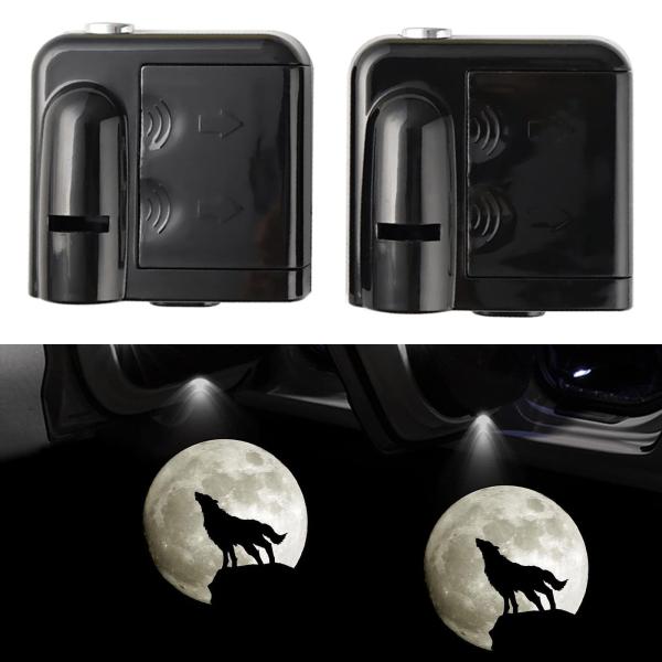 商品名:  Qkxmpypl Car Door Lights Logo Projector, Wireless Welcome Courtesy Door LED Light, Car Interior Infrared Sensor Gh...