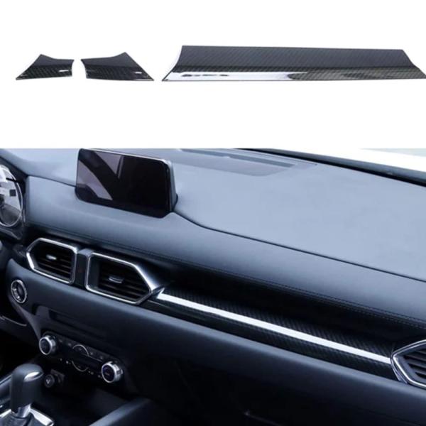 商品名:  BOYOUS 3PCS ABS Carbon Fiber Center Console Dash Board Panel Trim Interior Decoration Frame Instrument Cover Acces...