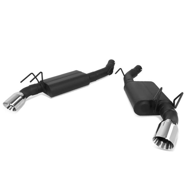 商品名:  Auto Dynasty 4 Inches Dual Round Muffler Tip Catback Exhaust System Double Walled Tip Axle Back Muffler Compatible...