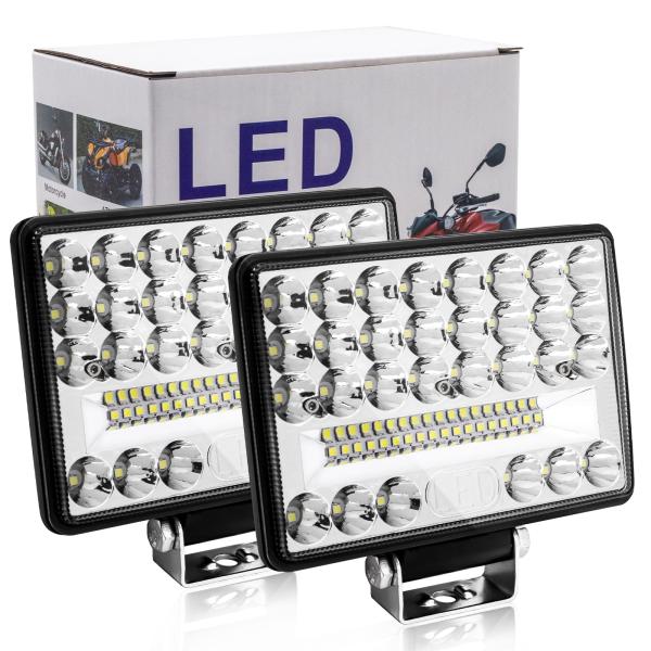 商品名: LED 作業灯 ワークライト led 車12V 24V 長方形フォグライトドライビングスポットライトワークライト 防水補助ライトホワイト12V 24V NWpangu 6 Inch LED Work Light for Truck...