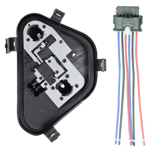 商品名:  GWNOWZZET Left Driver Side Outer Tail Light Bulb Socket, Rear Left Side Taillight Bulb Holder with Wiring Plug Har...
