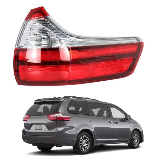 商品名:  labwork Passenger Side Tail Light Replacement for Toyota Sienna Base L LE XLE Limited Model 2015-2020 Rear Tail Li...
