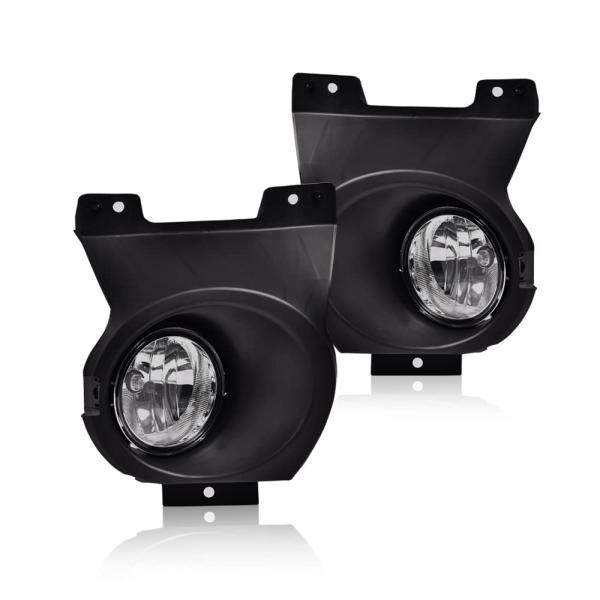 商品名: CNNELL フォグライトアセンブリ 2011 2012 2013 2014 フォード F150 バンパーフォグライト ドライビングランプ スイッチ/ブラケット/電球付き (クリアレンズ) CNNELL Fog Lights Co...