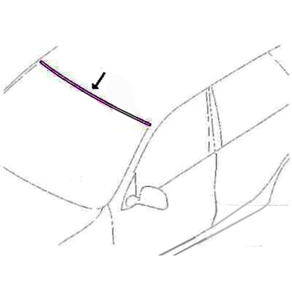 商品名:  Front Upper Windshield weatherstrip Trim Replacement. Compatible with Honda 2002 - to - 2016 CRV Sport Utility Veh...