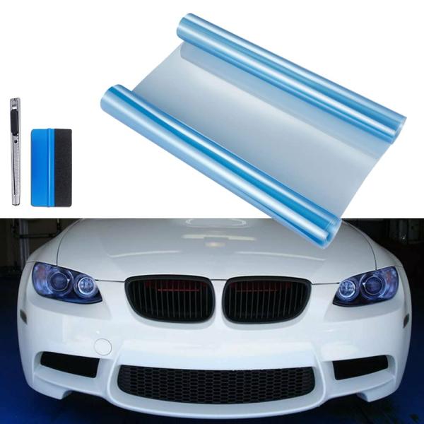 商品名:  LZLRUN Extra-Wide Headlight Taillight Vinyl Tint Wrap 16 Inch x 60 Inch Roll Self Adhesive Fog Light Film Sheet St...