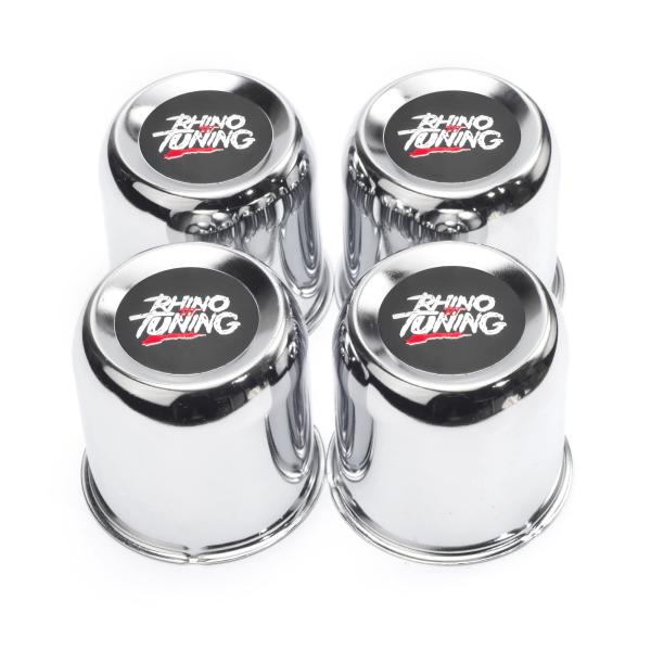 商品名:  RTrhinoTuning 2.91" Hub 2.95" H Push Through Center Caps Chrome for RV Trailer Truck Wheels Rim 4 Piecesブランド: RTRH...