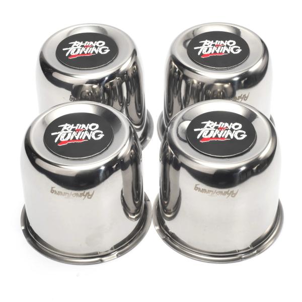 商品名:  RTrhinoTuning 3.27" Hub 3.03" H Push Through Center Caps Chrome for RV Trailer Truck Wheels Rim 4 Piecesブランド: RTRH...