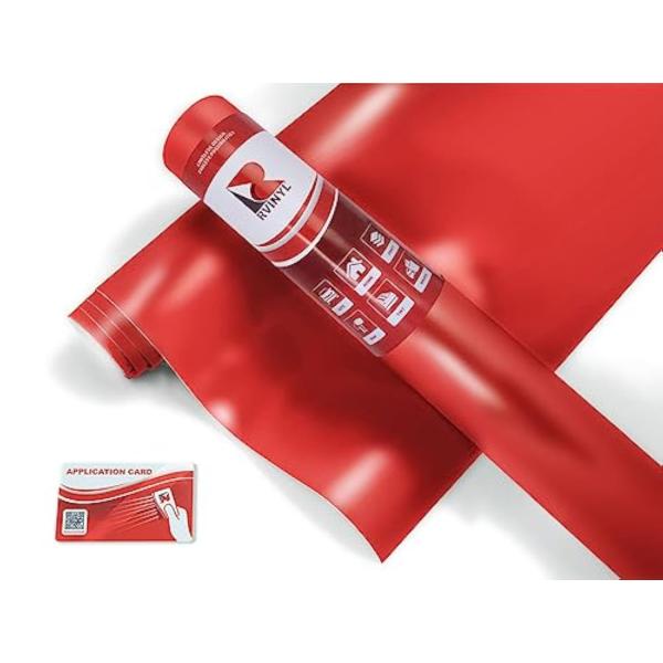 商品名:  Rwraps Matte Chrome Vinyl Car Wrap Film in Magic Red - 5ft x 1ft - Vehicle Sheet Roll with Adhesive Back and Air R...