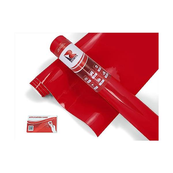 商品名:  Rwraps Gloss Vinyl Car Wrap Film Sheet Roll with Air Release Technology - 5ft x 1ft, Carmine Redブランド: Rvinyl商品サイズ:...