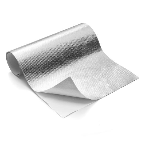 商品名:  FLASLD Aluminized Heat Shield Mat Thermal Barrier Adhesive Backed Heat Blanket 12'' X 24'', Fiberglass Insulation ...