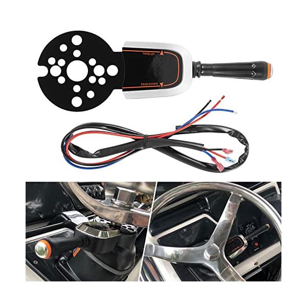 商品名: Yoursme ベゼルコントロールスイッチ、ウィンカートリムコントロールシステム単一機能 - エンジントリム/ジャックプレート Seastar油圧、ケーブルおよびチルトステアリングに適合、PT1000-1P、PT1000-2Pの交...