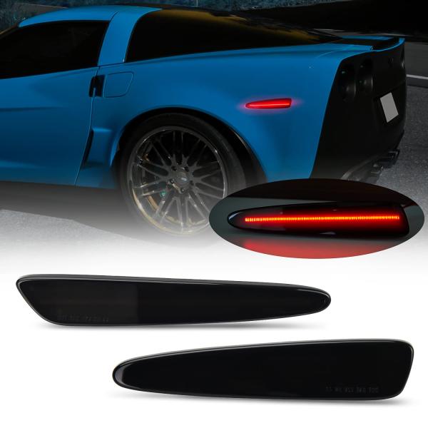 商品名:  D-Lumina LED Side Marker Lights Smoked Lens for Chevy Corvette C6 2005 2006 2007 2008 2009 2010 2011 2012 2013 Rea...