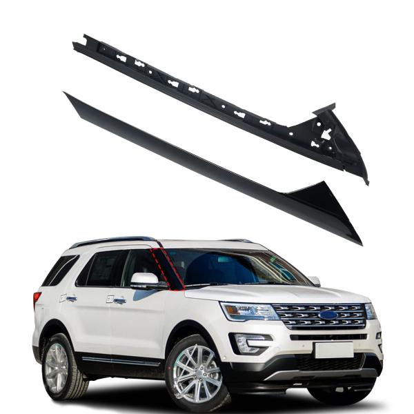 商品名: KARPAL フロントガラス A-Pillar モールディングトリム 2011-2019 フォード エクスプローラー BB5Z7803144AB BB5Z7803136BA フロント右助手席側アウター+インナーに対応 KARPAL...