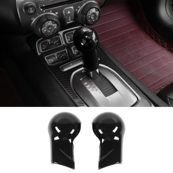 商品名: Jimen シボレーカマロ 2010-2015、センターコンソールギアシフトノブカバートリム(ブラック) Jimen Compatible with Chevrolet Camaro 2010-2015, Center Conso...