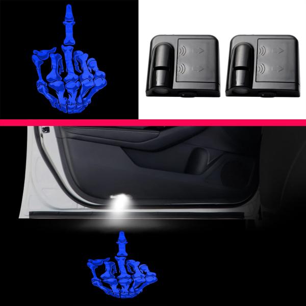商品名:  Qkxmpypl Car Door Lights Logo Projector, Wireless Welcome Courtesy Door Light, Car Interior Accessories Infrared S...