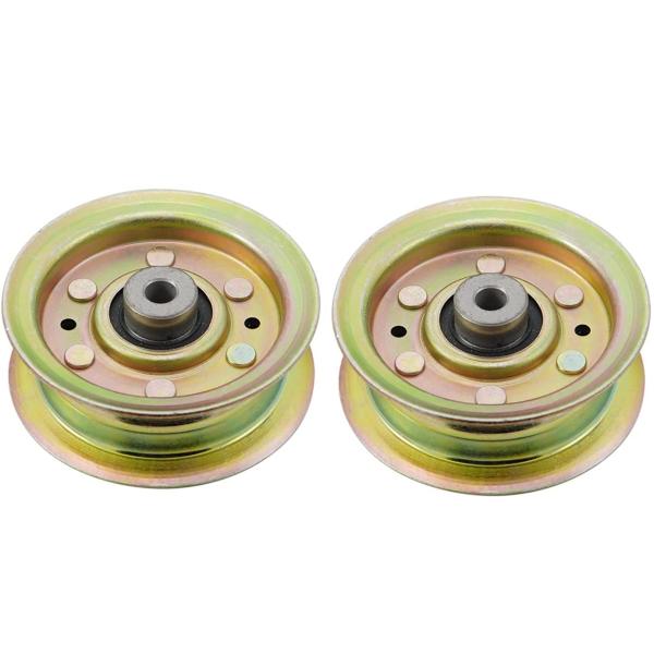商品名:  MaxLLTo 2 Packs Replacement 104360X 131494 173438 532131494 532173438 AM103480 AM37321 Flat Idler Pulleys for Husq...