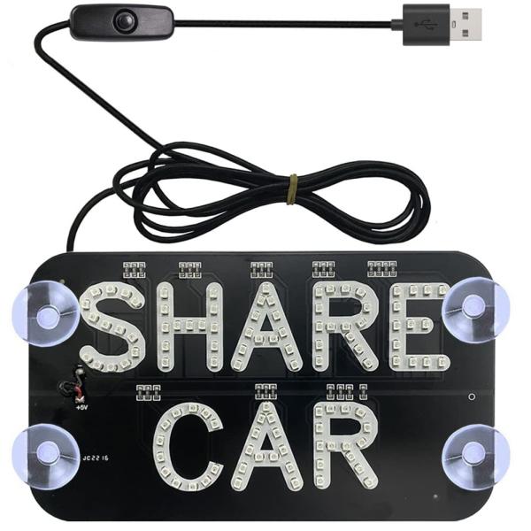 商品名:  Meskliu Rides LED Sign Lights,Shared Car LED Sign Light, Rides Share Sign Decor with DC12V Car Charger Inverter, f...
