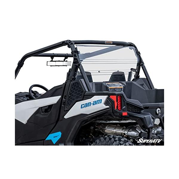 商品名:  SuperATV Heavy-Duty Rear Windshield for 2019+ Can-am Maverick Sport (See Fitment) | Protects Against Flying Mud an...