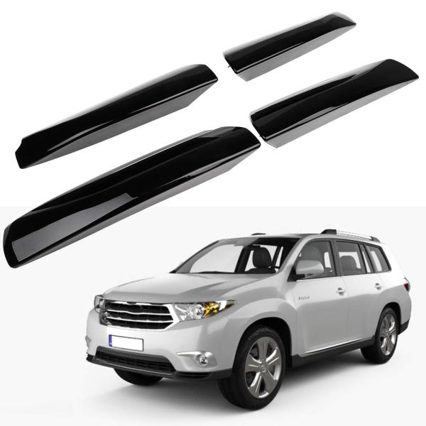 商品名:  4PCS Black Roof Rack Covers Replacement for Highlander 3.3L 4Doors 2008-2010 for Highlander 3.5L 4Doors 2008-2013 ...
