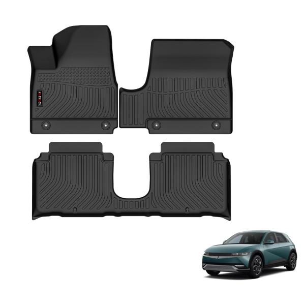 商品名:  Floor Mat Custom for 2022 2023 2024 Hyundai Ioniq 5 Movable Center Console (Sliding Center Console) All Season Gua...