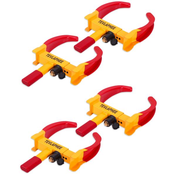 商品名:  Tevlaphee Anti-Theft Wheel Lock Set, 8 Keyed Alike, Red-Yellow Color, Fits 11.8 Inch Tires, Easy Installationブランド:...