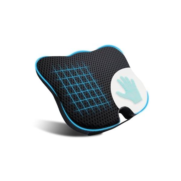 商品名: Lofty Aim カーシートクッション 快適な低反発素材 ドライブ用クッション (ブラック) Lofty Aim Car Seat Cushion, Comfort Memory Foam Car Cushions for Dr...