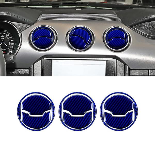 商品名:  YAMUDA Compatible with 9PCS Carbon Fiber Sticker Car Air Conditioner Outlet Decoration Accessories for Ford Mustan...