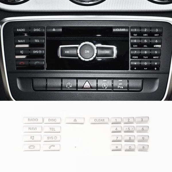 商品名:  Car Center Console CD Panel Multimedia Buttons Decoration Cover Sticker Trim For Mercedes Benz GLA X156 2013-2019 ...