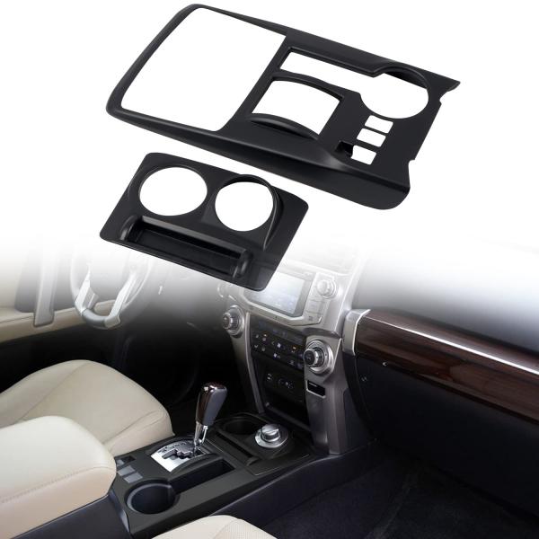 商品名: ハイフライング トヨタ 4Runner 2010-2024 (H4L-H4Fスイッチ付き) カーアクセサリー センターコンソールギアシフトパネルカバートリム ABSマットブラックアウト2個 (RHDには適合しません) HIGH F...