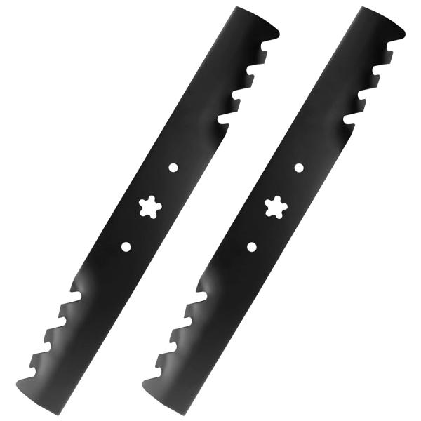 商品名:  Autsurles Lawn Mower Blades 2 Pack Toothed Mulching Replace for 38 Inch Decks AYP Husqvarna 127842 134148 58111630...
