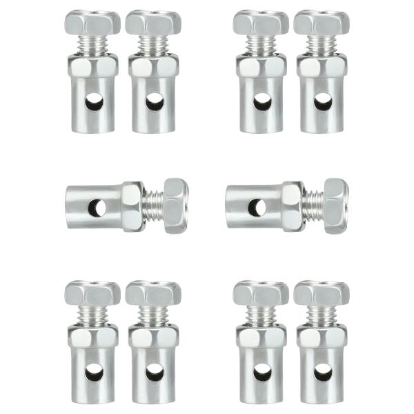 商品名: YOXUFA スロットルブレーキケーブルエンドストップロッククランプ ゴーカート 自転車 オートバイ スクーター 電動バイク 芝刈り機用 10個パック シルバーパーツ YOXUFA 10 PCS Universal Clutch ...