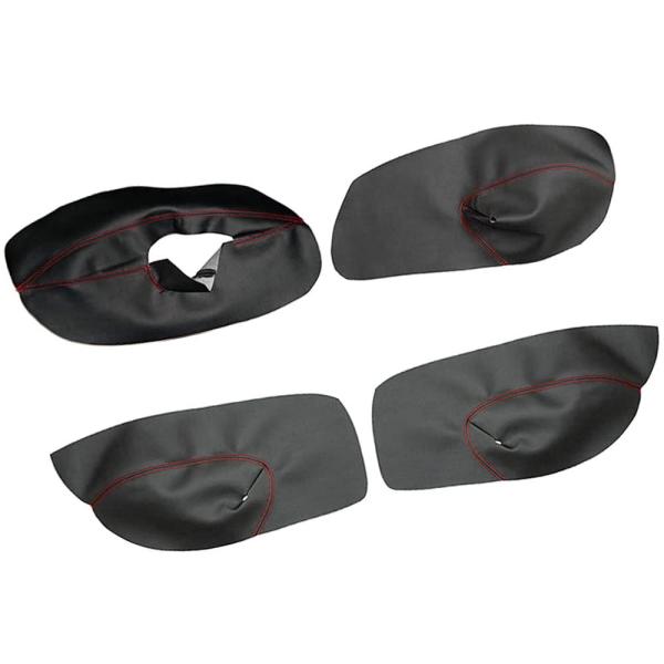 商品名: SZFKACCESS VW 1998 1999 2000 2001 2002 2003 2004 2005 2006 Bora Jetta Golf MK4 ブラック インテリアドアパネル アームレスト マイクロファイバーレザーカ...