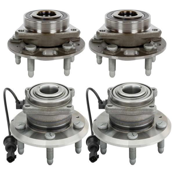 商品名:  AutoShack Set of 4 Front and Rear Wheel Hub and Bearing Assemblys with ABS Replacement for 2010-2015 2016 2017 Che...