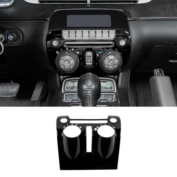 商品名: CheroCar Camaroセンターコンソールパネルカバーインテリアトリムアクセサリー2010-2015シボレーカマロ、ブラック… CheroCar Compatible with Camaro Center Console P...
