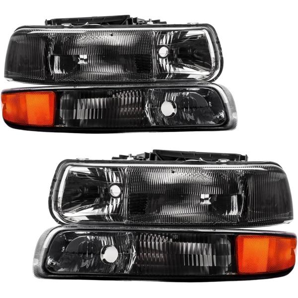 商品名:  KAX Headlight Assembly Set Pair, Fit for 1999-2002 Silverado 1500/2500/3500/1500 HD/2500 HD, 2000-2006 Tahoe Base/...