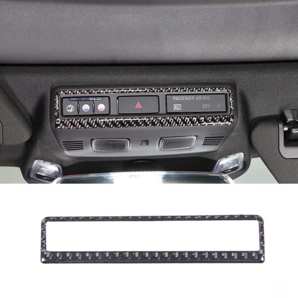 商品名:  Soft Carbon Fiber Center Console Warning Light Switch Sticker Compatible with Chevrolet Corvette C8 2020-2024, Car...