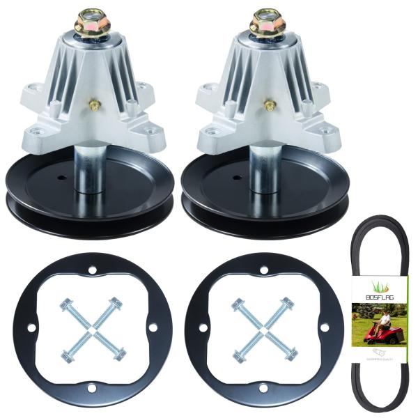 商品名:  BOSFLAG 2 Pack 918-06991 Spindle Assembly with 954-04060C Belt, Deck Spindle Reinforcement Ring Replaces Troy-Bilt...