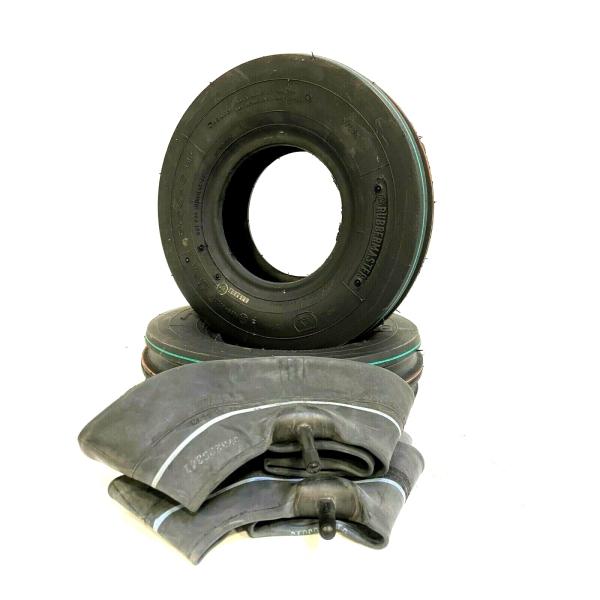 商品名:  2-350x8, 350-8, 3.50-8 Tri Rib Front Tractor Tires with Tubes, Superior Traction and Maneuverability for Effortles...