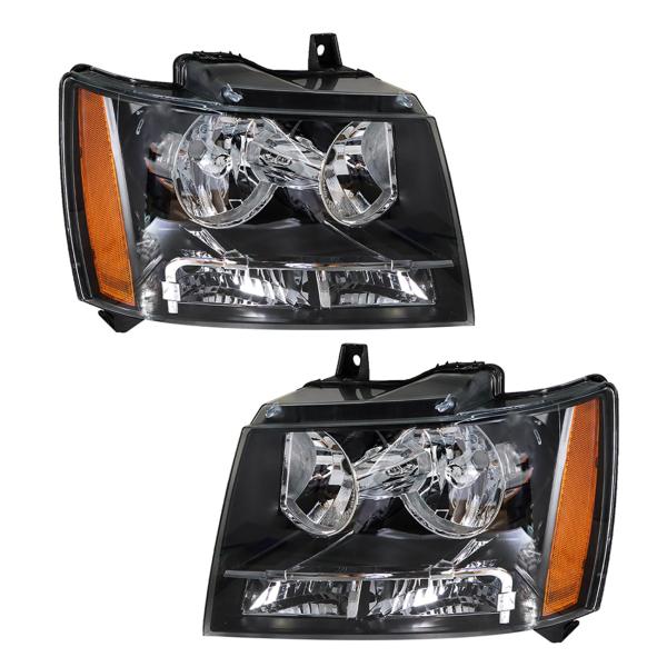 商品名:  labwork Headlight Assembly Replacement for Suburban Tahoe Avalanche 2007-2014 Projector Headlamp for Driver and Pa...