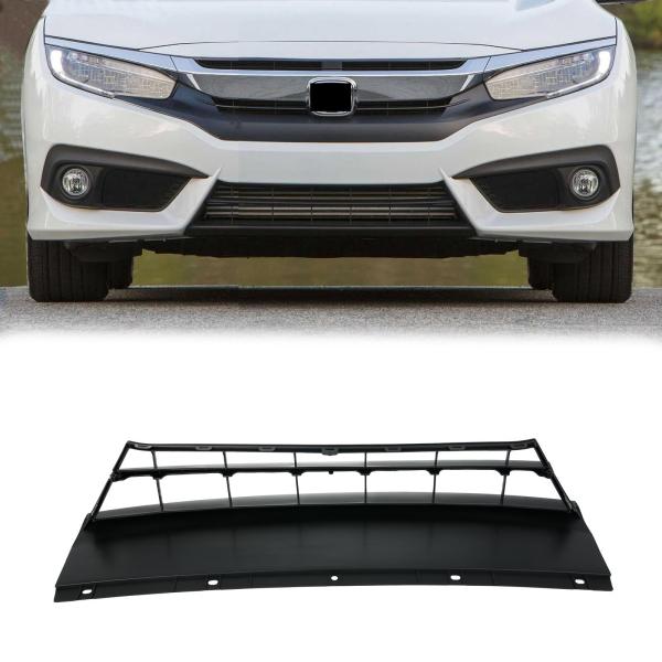 商品名: KARPAL フロントバンパー下部グリル 2016-2018 ホンダ シビック HO1036123 KARPAL Front Bumper Lower Grille Compatible with 2016 2017 2018 H...