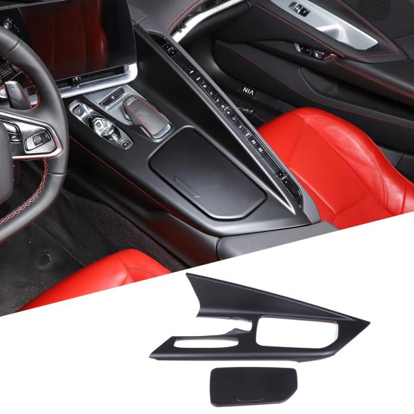商品名:  Fgtagtal Center Console Panel Trim Compatible with Chevrolet Corvette C8 2020-2024, ABS Console Storage Box Panel ...