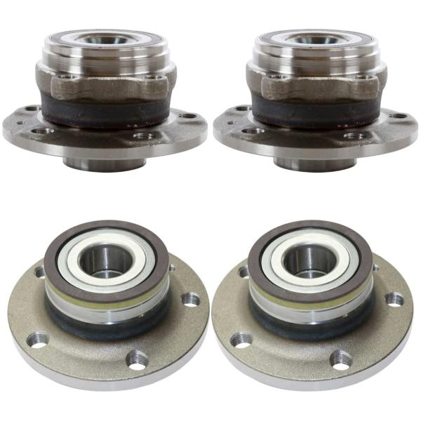 商品名:  AutoShack Set of 4 Front and Rear Wheel Hub and Bearing Assemblys with ABS Replacement for Audi Q3 TT VW Beetle Ti...