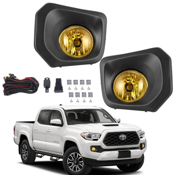 商品名:  Partsmojo Fog Light Compatibe with 2016-2022 Tacoma SR SR5 Amber Lights Yellow Lens Front Bumper Lamp Wiring Switc...