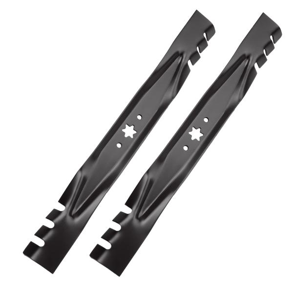 商品名: Autsurles 芝刈り機ブレードセット Cub Cadet MTD Troy Bilt 942-04308-X LTX1040 RZT-L42 マスタング XP 歯付き 2個パック Autsurles Toothed Mulc...