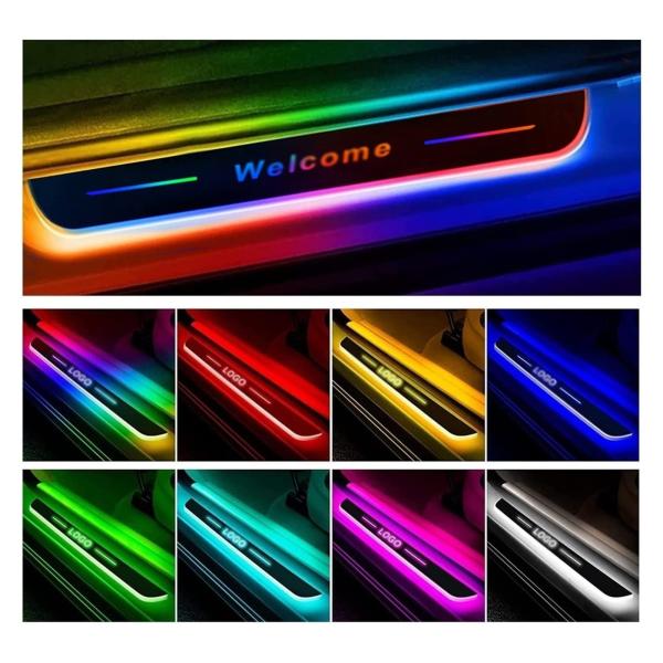 商品名:  LED Car Door Sill Lights, Customization Wireless Car Pedal Pathway Light, IP67 Waterproof, 7 Lighting Colors, Auto...