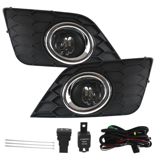 商品名: labwork フォグライト アセンブリ 交換用 フロントバンパーベゼル ワイヤースイッチ付き 2016-2019 セントラ用 左側+右側(助手席&amp;運転席側) labwork Fog Lights Assembly Rep...